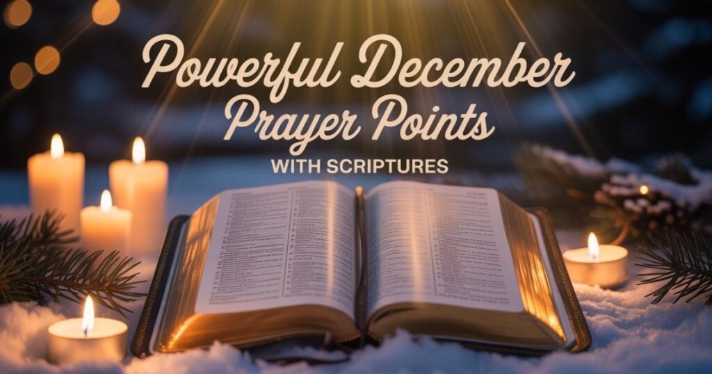 25+ Powerful December Prayer Points with Scriptures (2025)